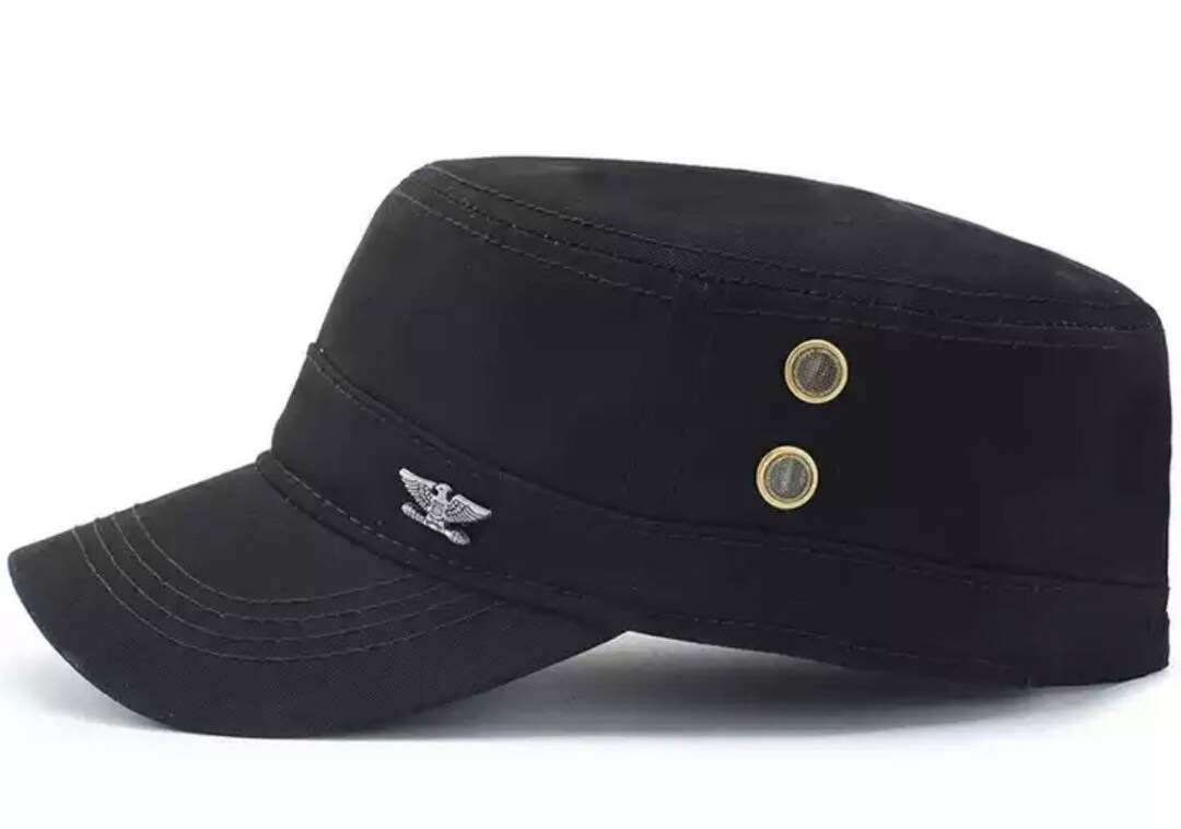 Military Baseball Cap , Army Cap , Mens Flat Top Cotton Cap , Casual ...