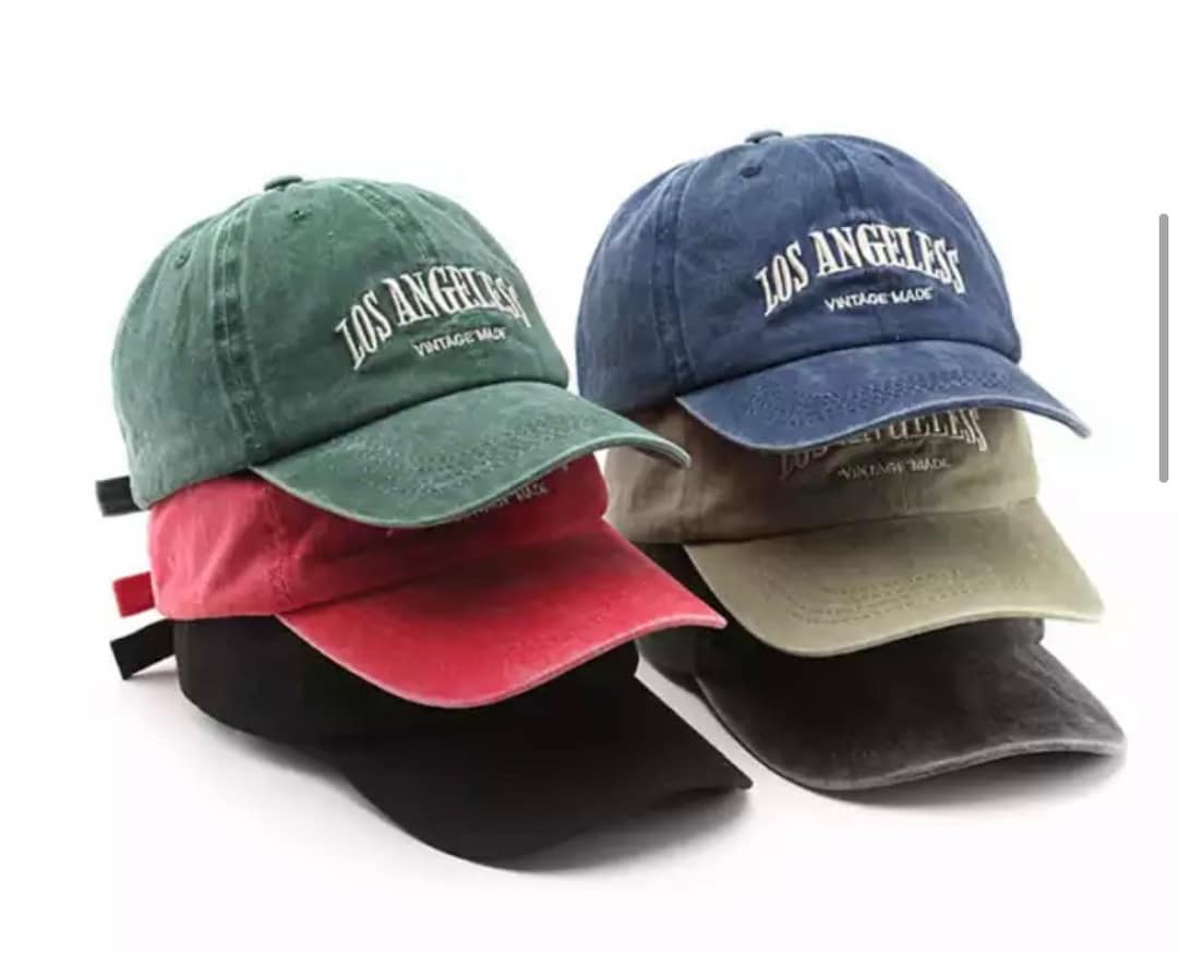 Washed Cotton LA Baseball Cap , Cotton Baseball Cap , Washed Baseball ...
