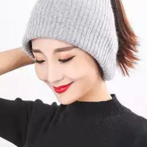 Knitted Ribbed Mini Snood , Ladies Cowl , Knitted Neck Warmer , Ladies ...