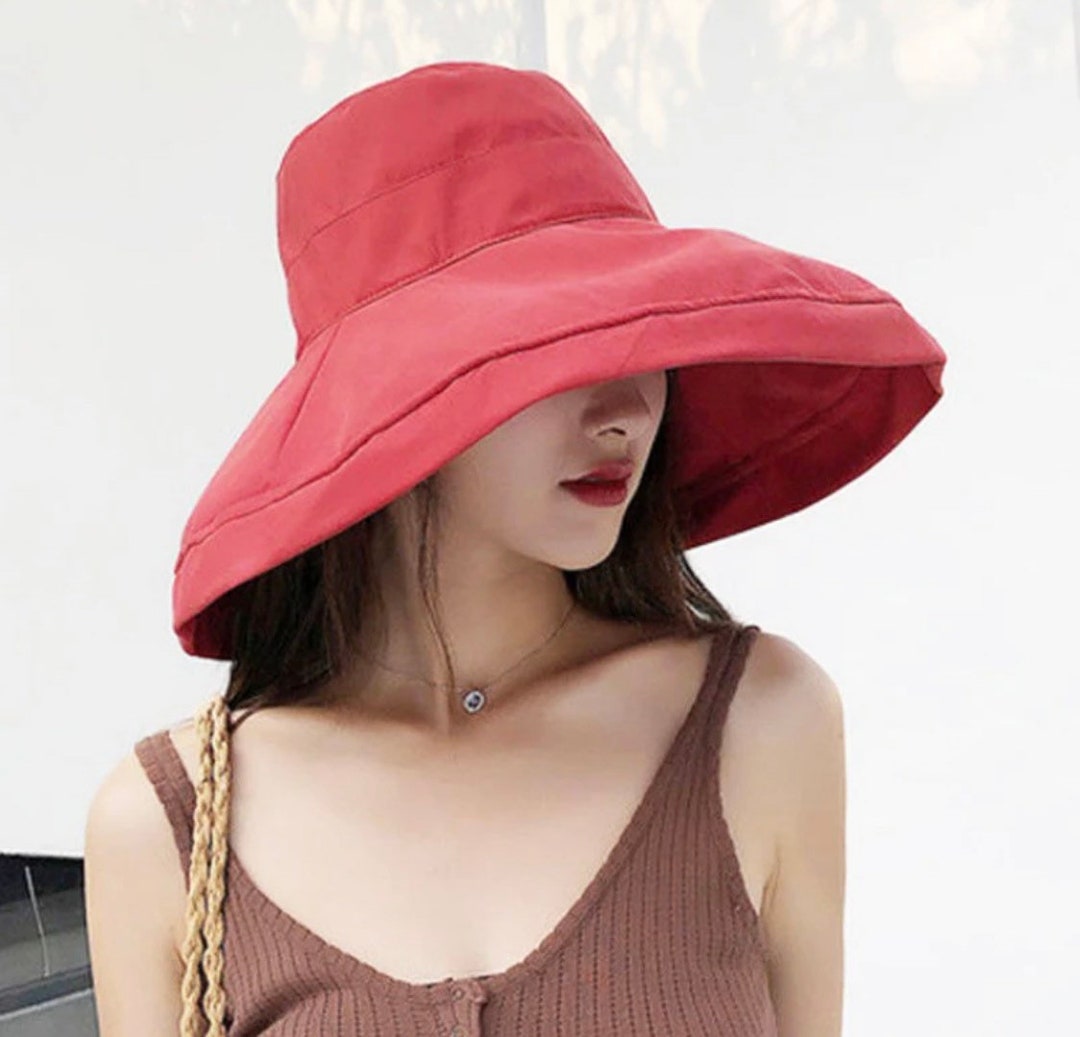 Wide Brim Womens Beach Hat, Wide Brim Summer Hat , Beach Hat, Bucket ...