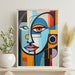 Abstract Face Poster Print Wall Decor Perfect for Framing Abstract Art ...