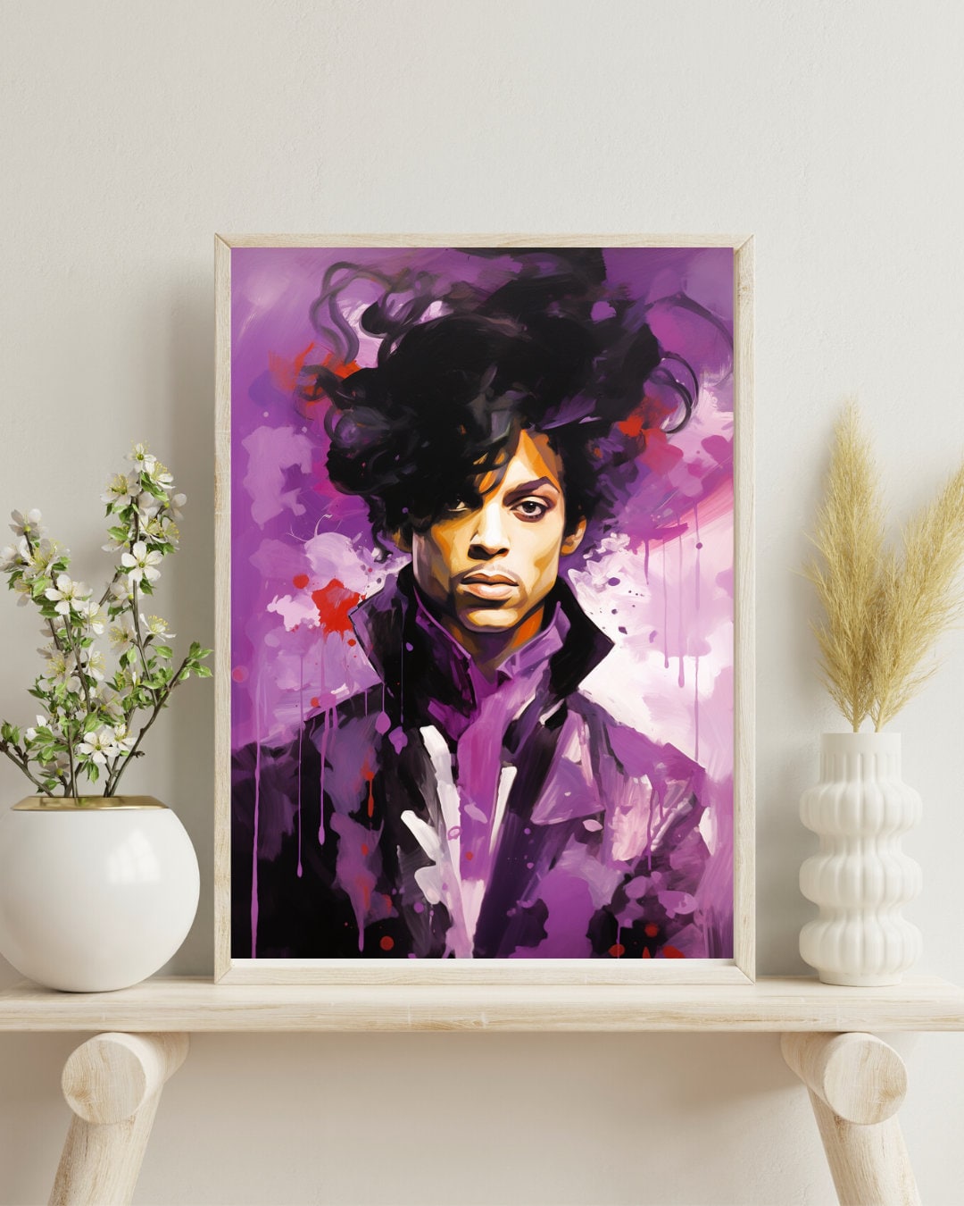 Iconic Prince the Singer Abstract Art Print - Vibrant Colors - Musician ...