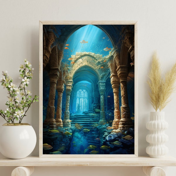 Atlantis Art Painting - Etsy