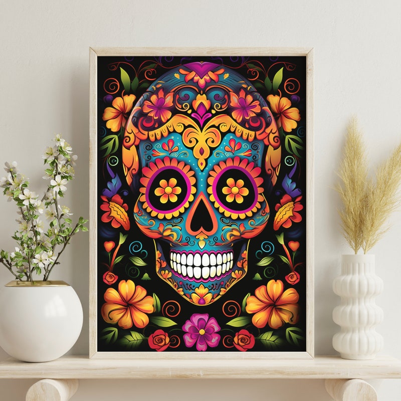 Sugar Skull Poster - Etsy
