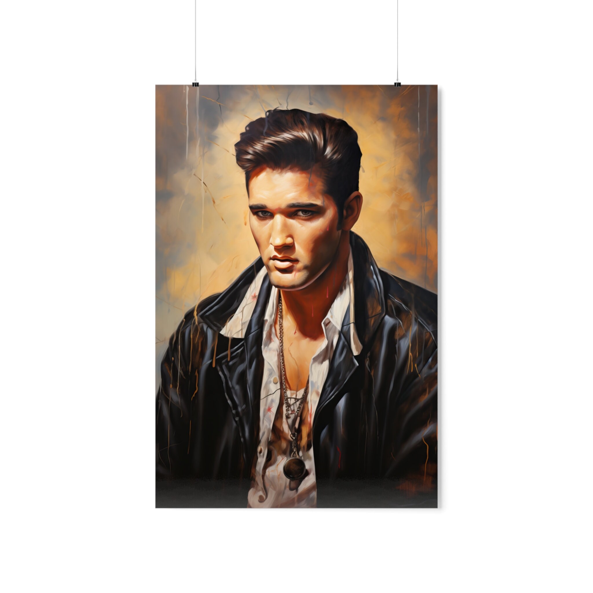 Colorful Elvis Portrait Print - Vibrant Poster of Elvis - Pop Art ...