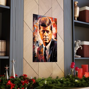 Vibrant JFK Portrait Print: Colorful JFK Art - Presidential Decor ...