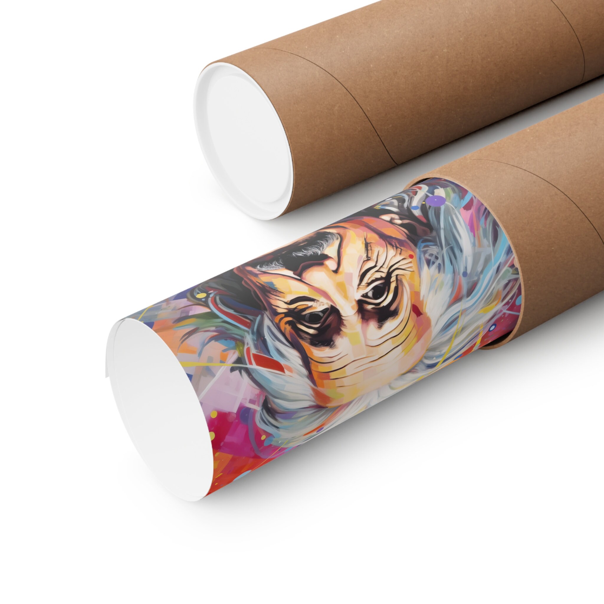 Colorful Einstein Portrait Print - Einstein Art - Vibrant Poster Art ...