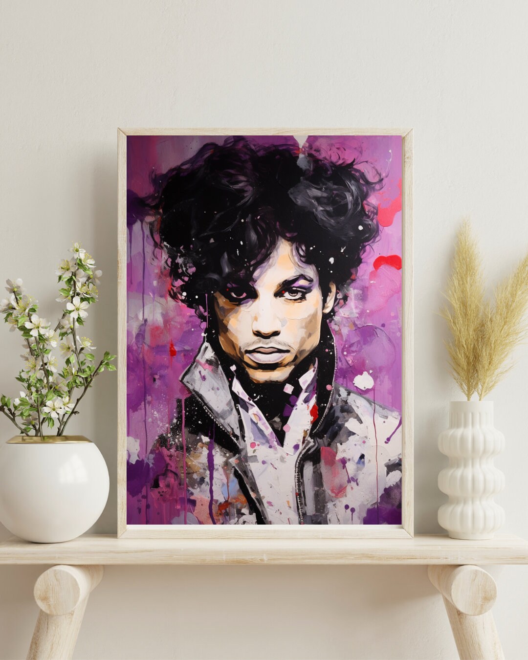 Iconic Prince Abstract Art Poster Print - Vibrant Colors, Musical ...