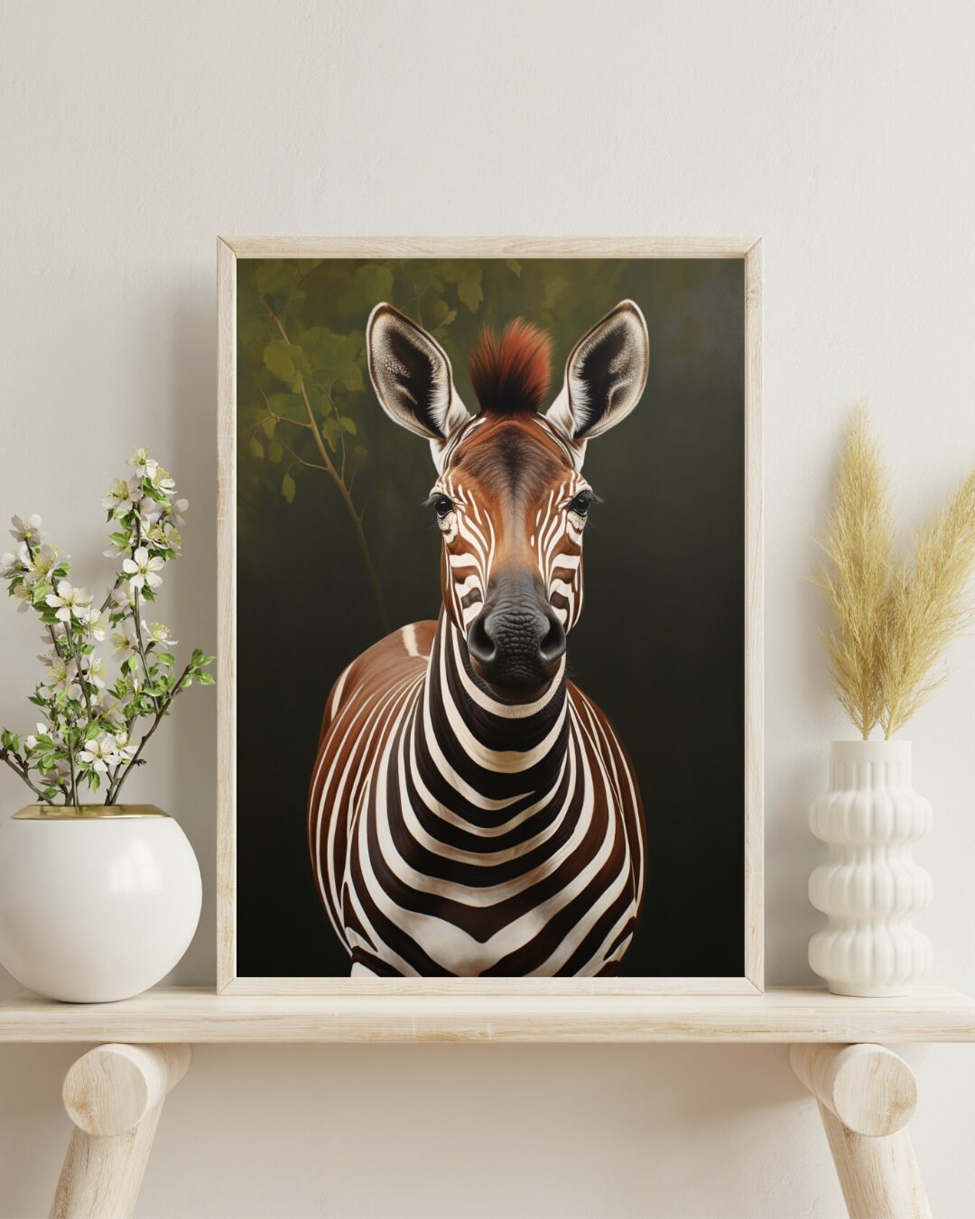 Okapi Closeup Poster - Majestic Wildlife Art - Nature Photography ...