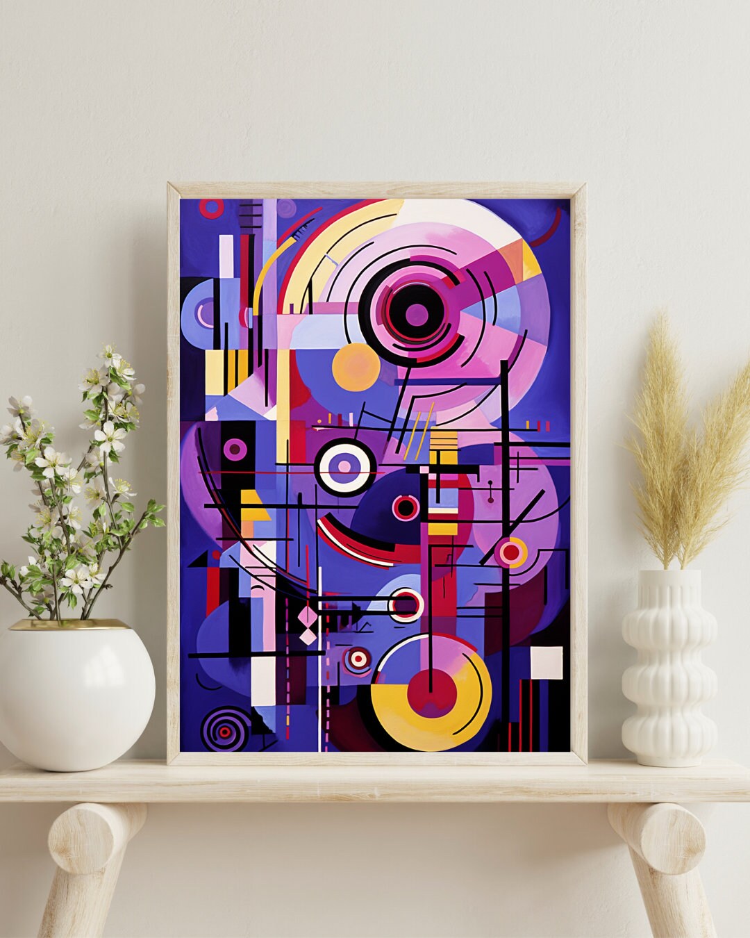 Prince Inspired Abstract Art Print - Vibrant Tribute - Musical Wall ...