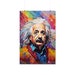 Colorful Einstein Portrait Print - Einstein Art - Vibrant Poster Art ...