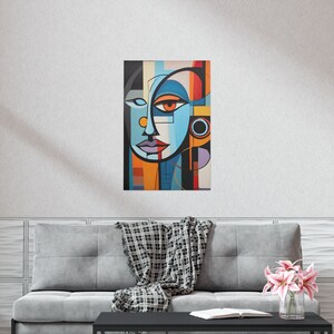 Abstract Face Poster Print Wall Decor Perfect for Framing Abstract Art ...
