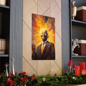 Nelson Mandela Abstract Poster Print - Inspirational Art for Decor ...