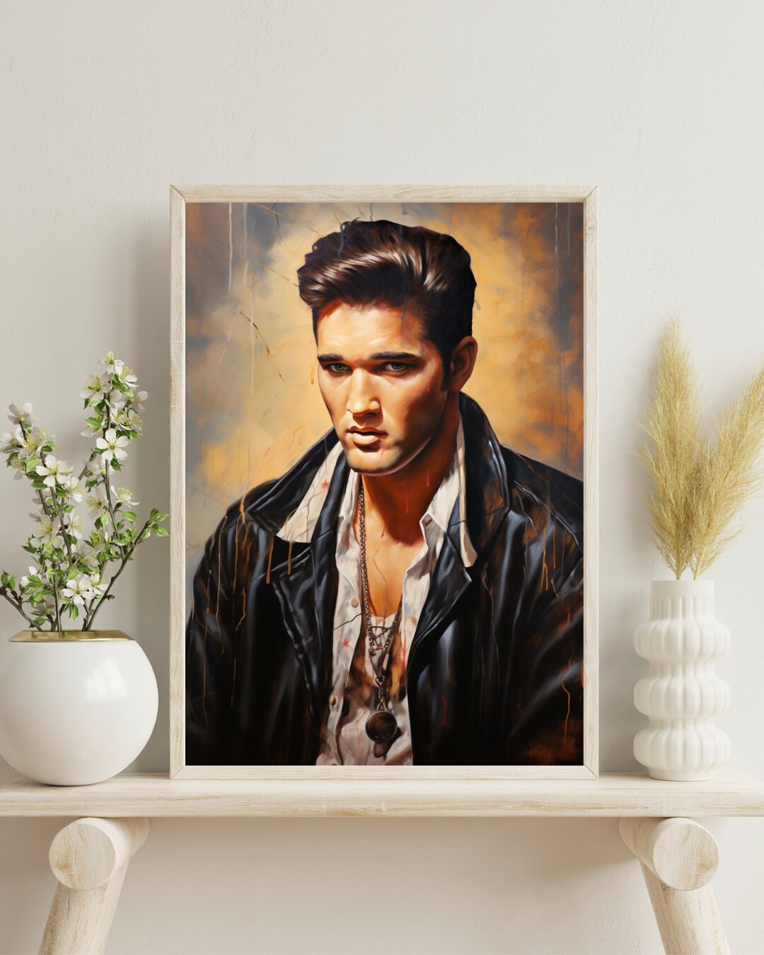 Colorful Elvis Portrait Print - Vibrant Poster of Elvis - Pop Art ...