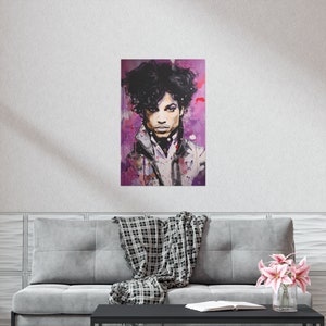 Iconic Prince Abstract Art Poster Print - Vibrant Colors, Musical ...