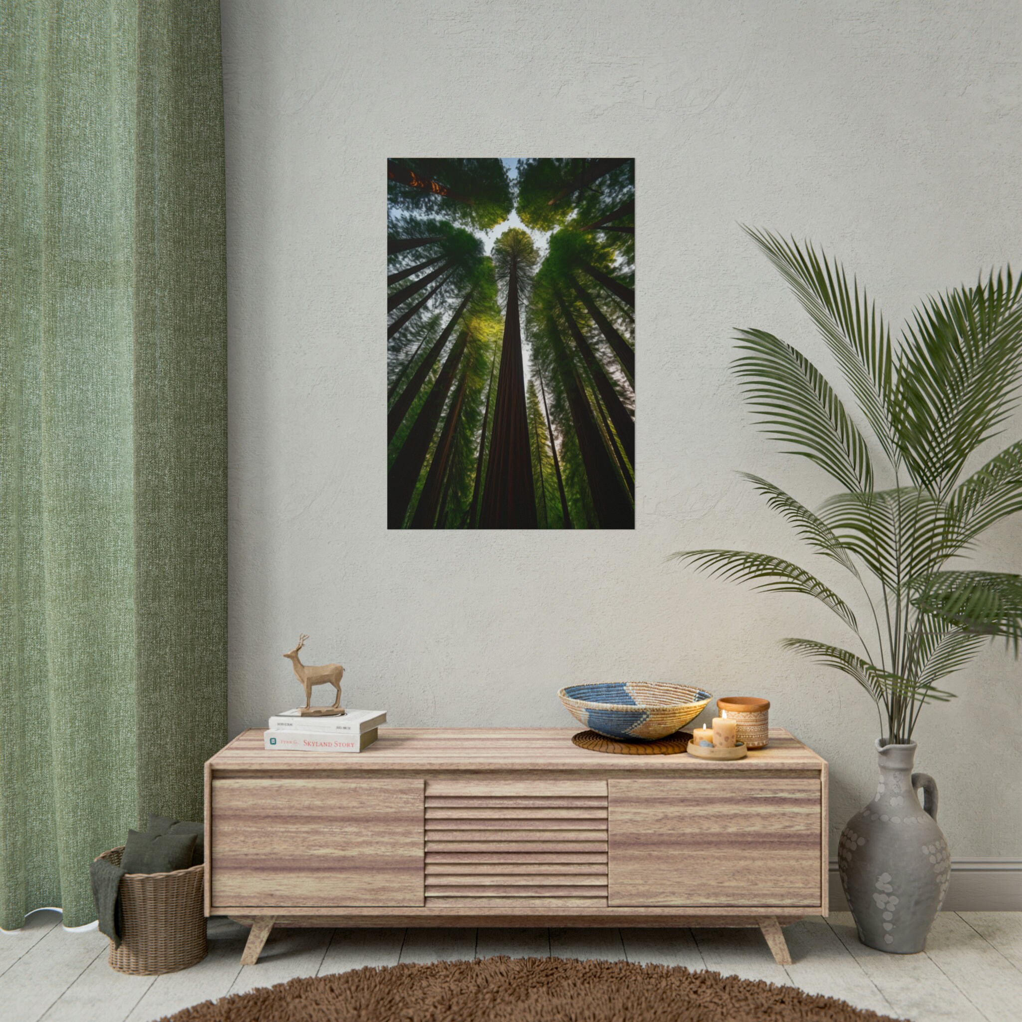 Looking up Into Trees Poster Print | Forest Decor | Landscape Wall Art ...
