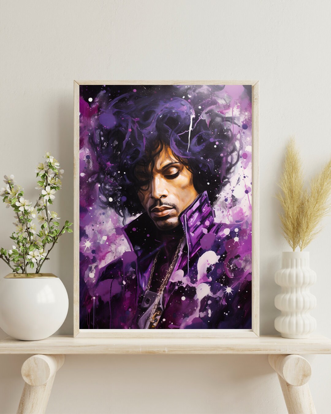 Prince Abstract Art Print - Vibrant Tribute to Music Icon - Home Decor ...