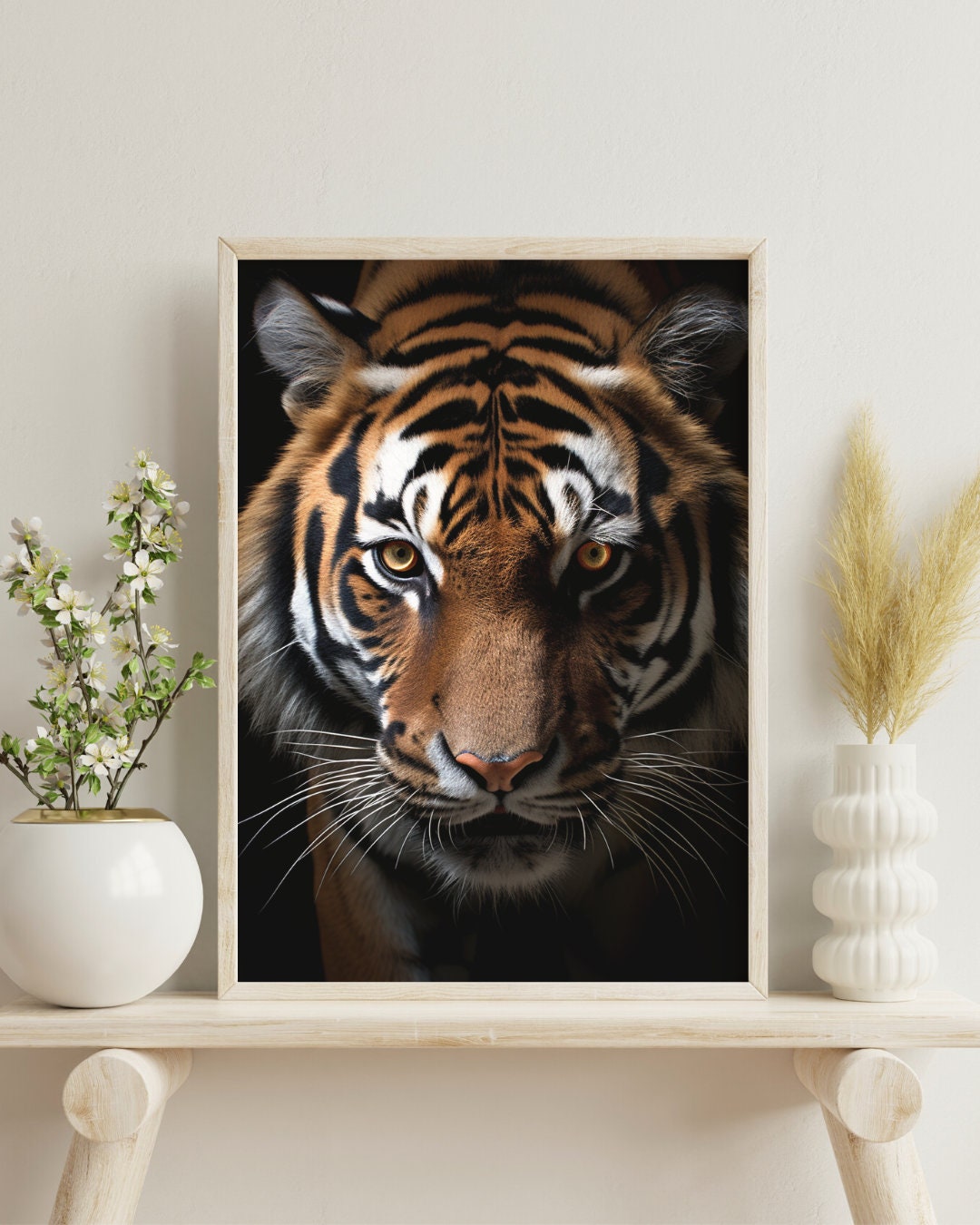 Tiger Poster Print | Color Tiger Art | Tiger Wall Decor | Tiger ...