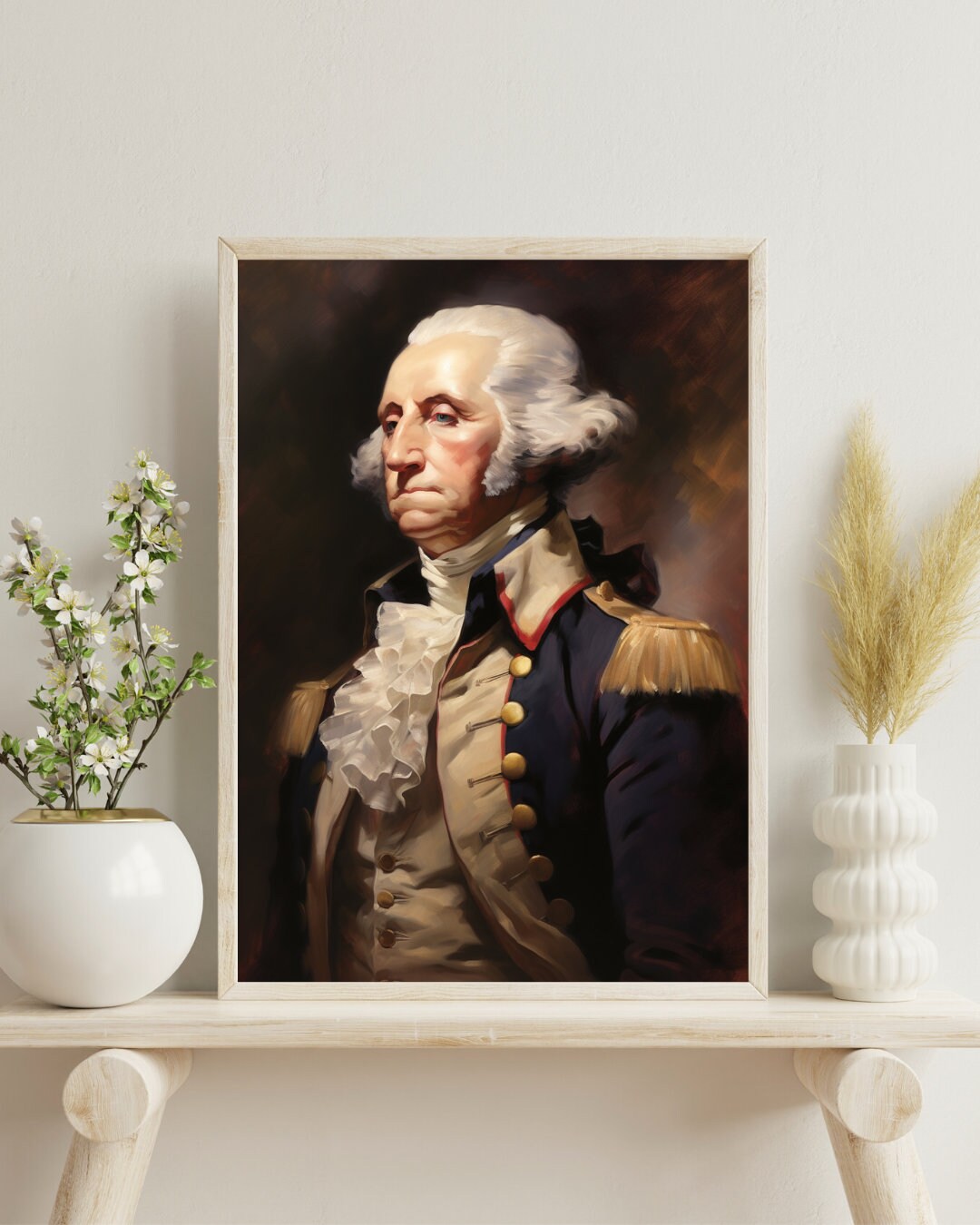 George Washington Portrait Painting - Distinguished Art for Home Decor ...