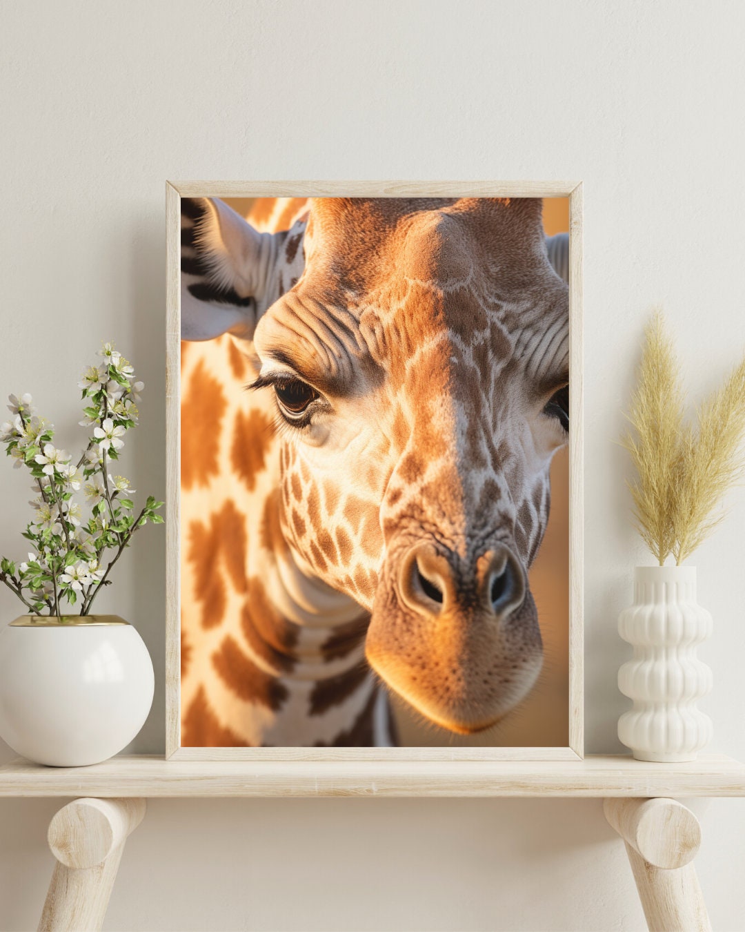 Giraffe Poster Print | Color Giraffe Art | Giraffe Wall Decor | Giraffe ...