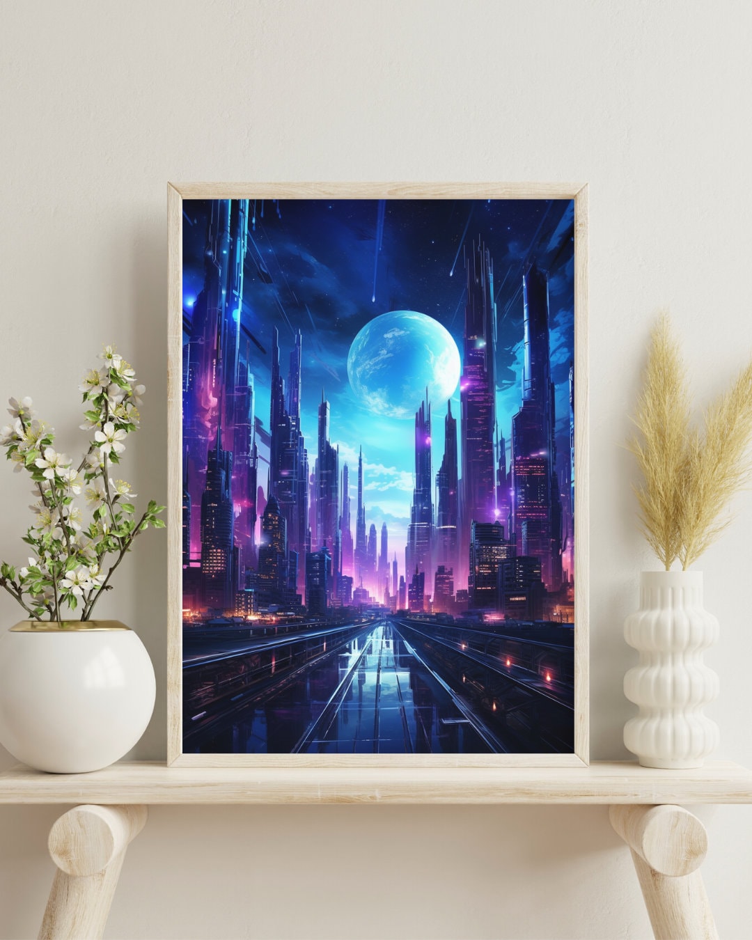 Abstract Future City Poster Print | Perfect for Framing | Abstract ...