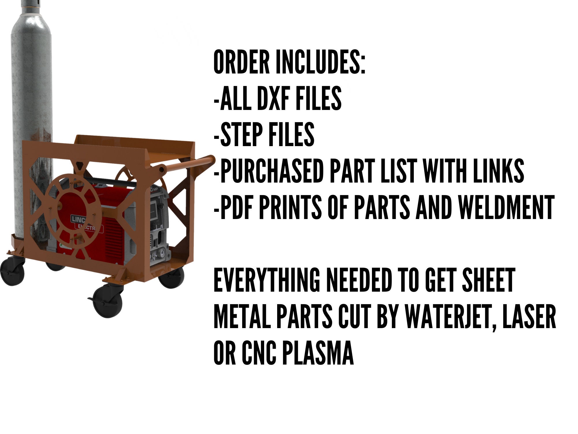 DIY Welding Cart Files to Make | Custom Cart With Hose and Cord Hanger ...