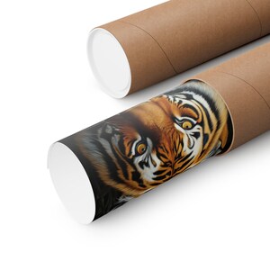 Vibrant Bengal Tiger Poster Print - Majestic Closeup Wildlife Art ...