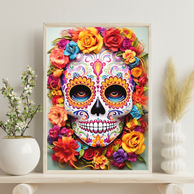 Sugar Skull Poster - Etsy