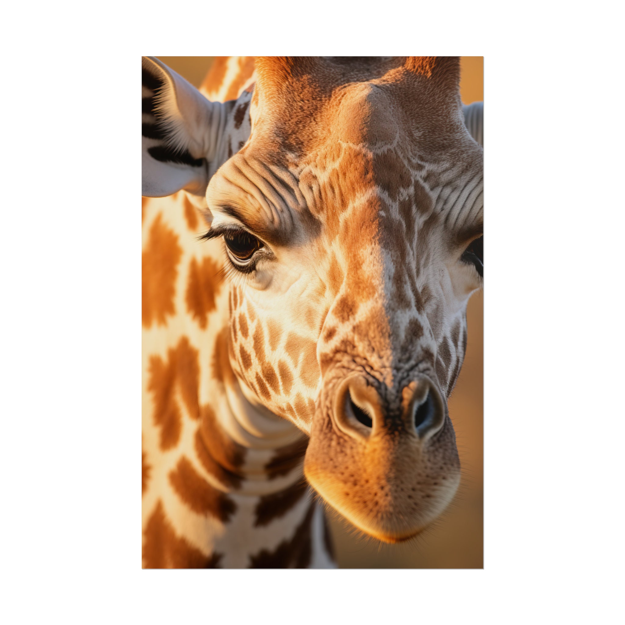 Giraffe Poster Print | Color Giraffe Art | Giraffe Wall Decor | Giraffe ...