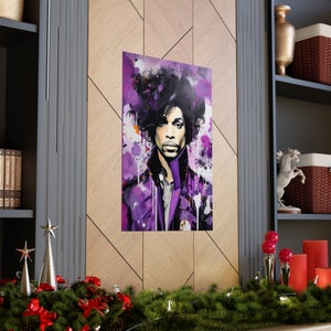 Prince Abstract Art Print - Vibrant Colors - Musical Icon - Home Decor ...