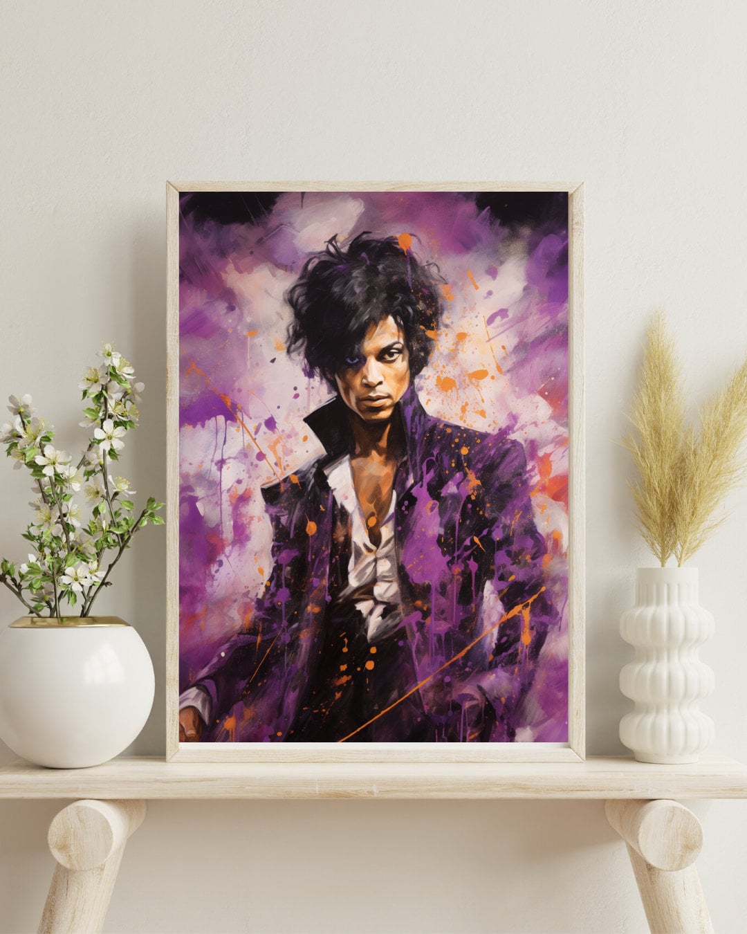 Prince the Singer Abstract Art Print - Vibrant Tribute to Music Icon ...