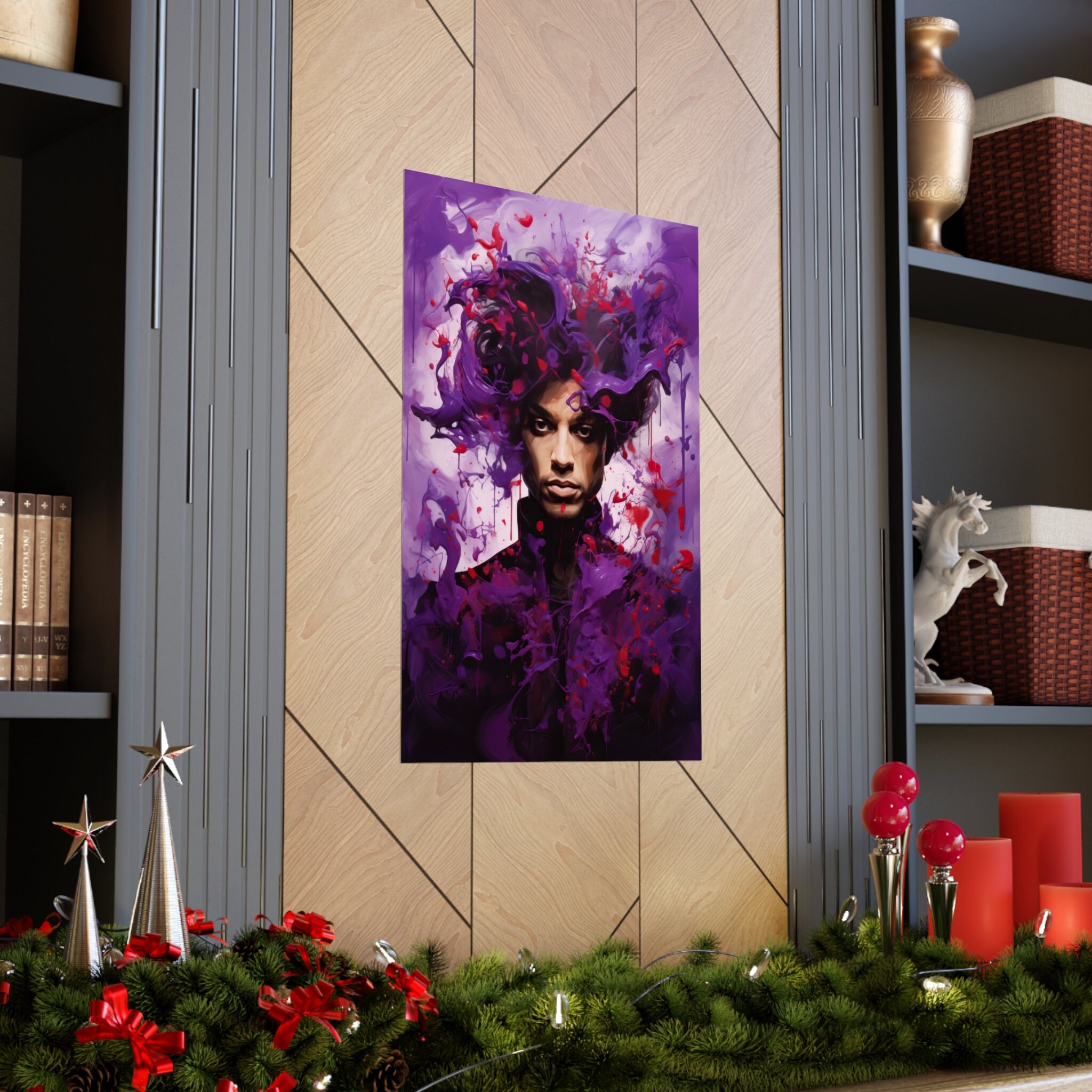 Prince Abstract Art Print - Tribute to Music Icon - Wall Decor for ...