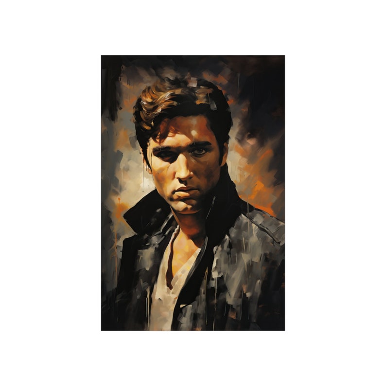 Elvis Portrait Print - Vibrant Poster of the King of Elvis - Pop Art ...