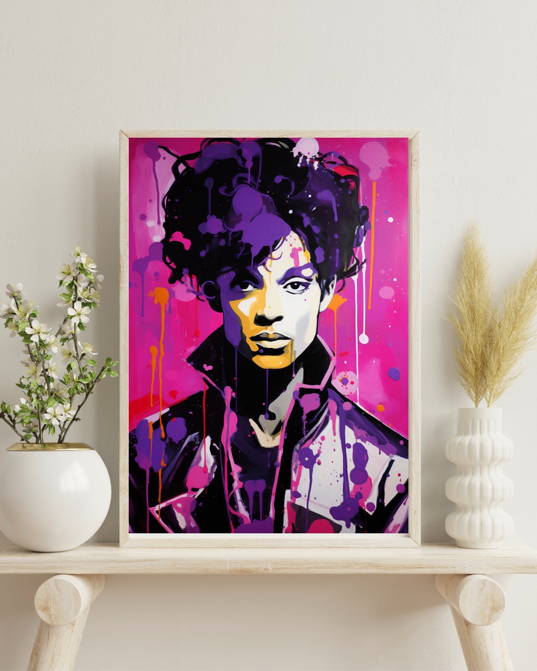 Abstract Prince Art Print - Vibrant Tribute to the Musical Icon ...