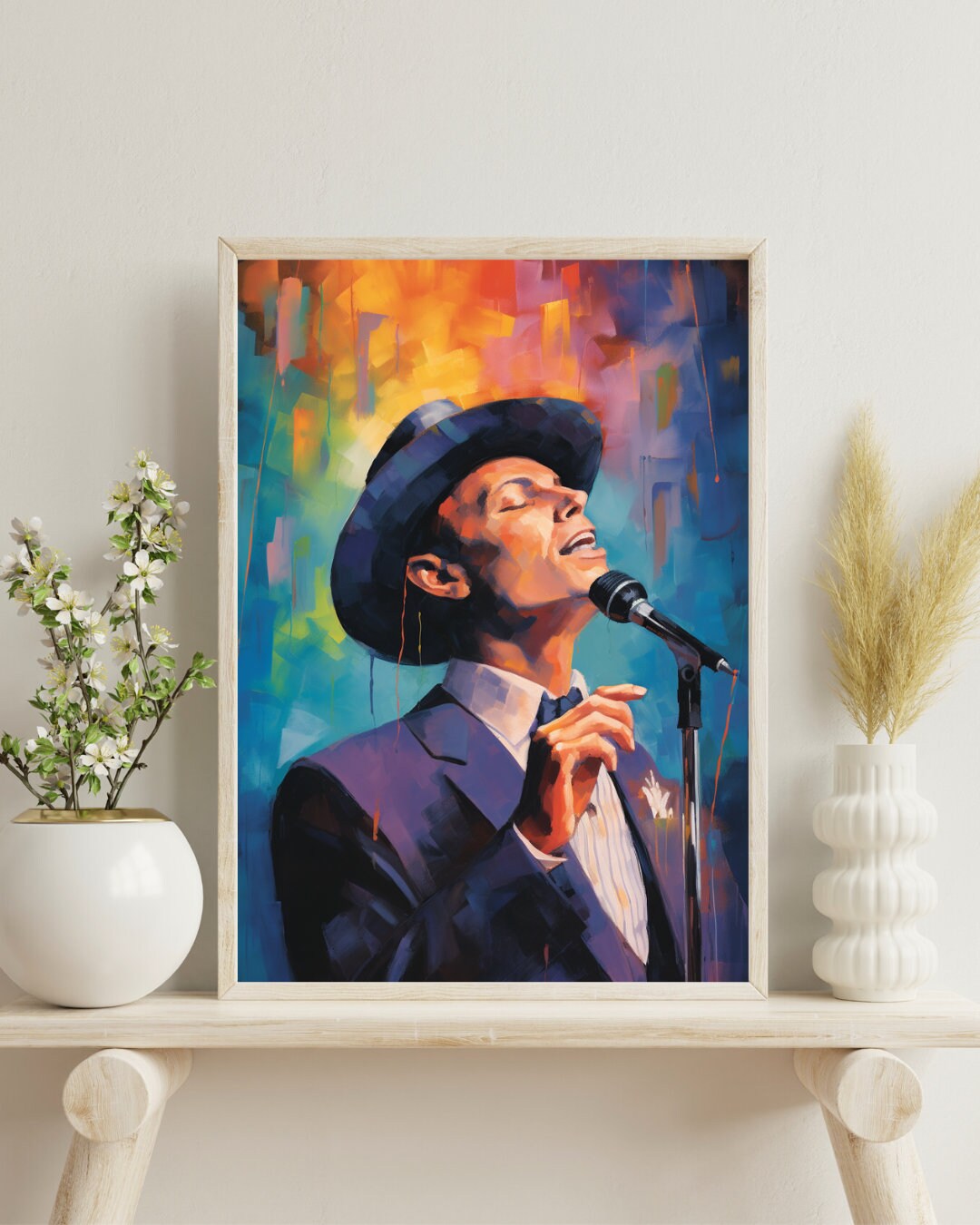 Vibrant Frank Sinatra - Poster Print - Frank Sinatra Decor - Perfect ...