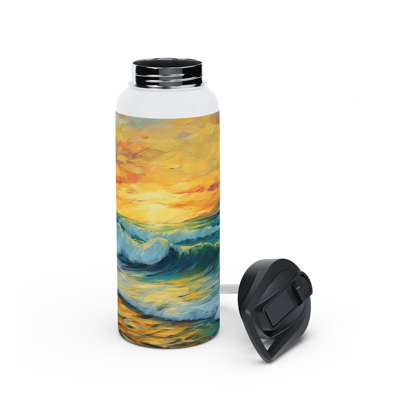 Artistic Ocean Sunset Stainless Steel Water Bottle | Gifts for Her ...