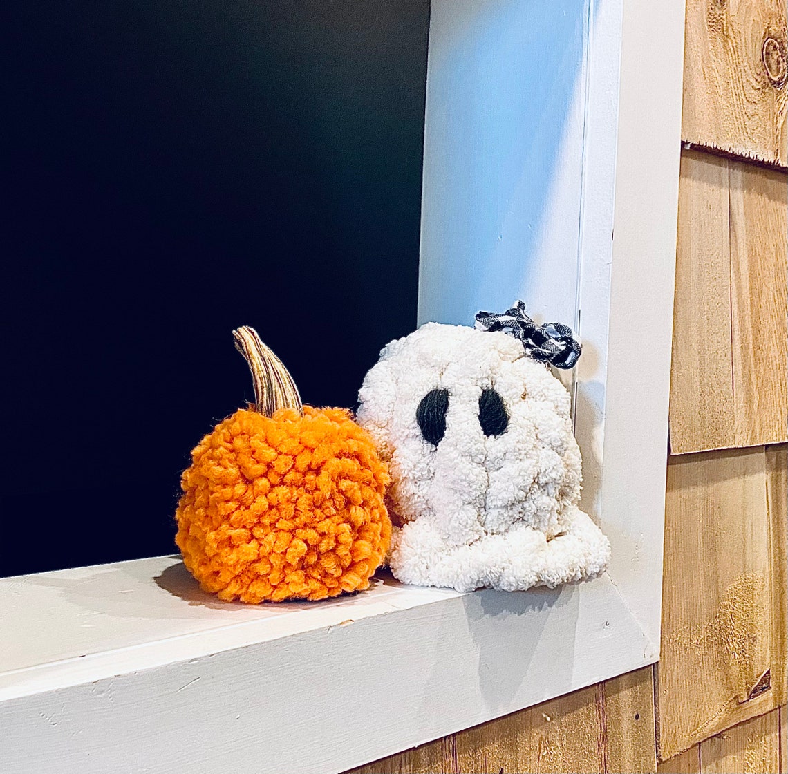 Ghost Chunky Knit Ghost Crochet Ghost Girl Ghost Halloween - Etsy