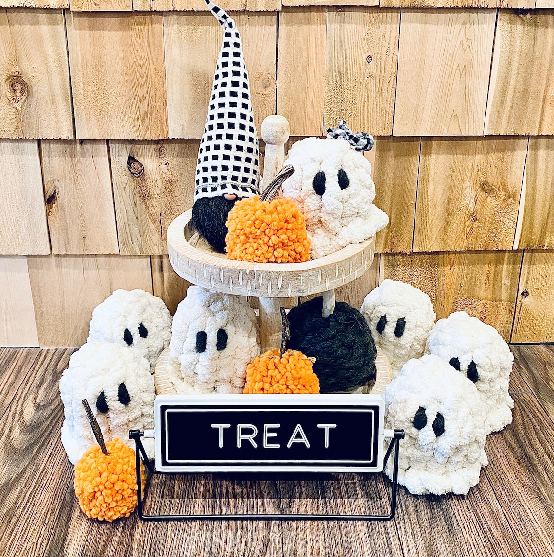 Ghost Chunky Knit Ghost Crochet Ghost Girl Ghost Halloween - Etsy