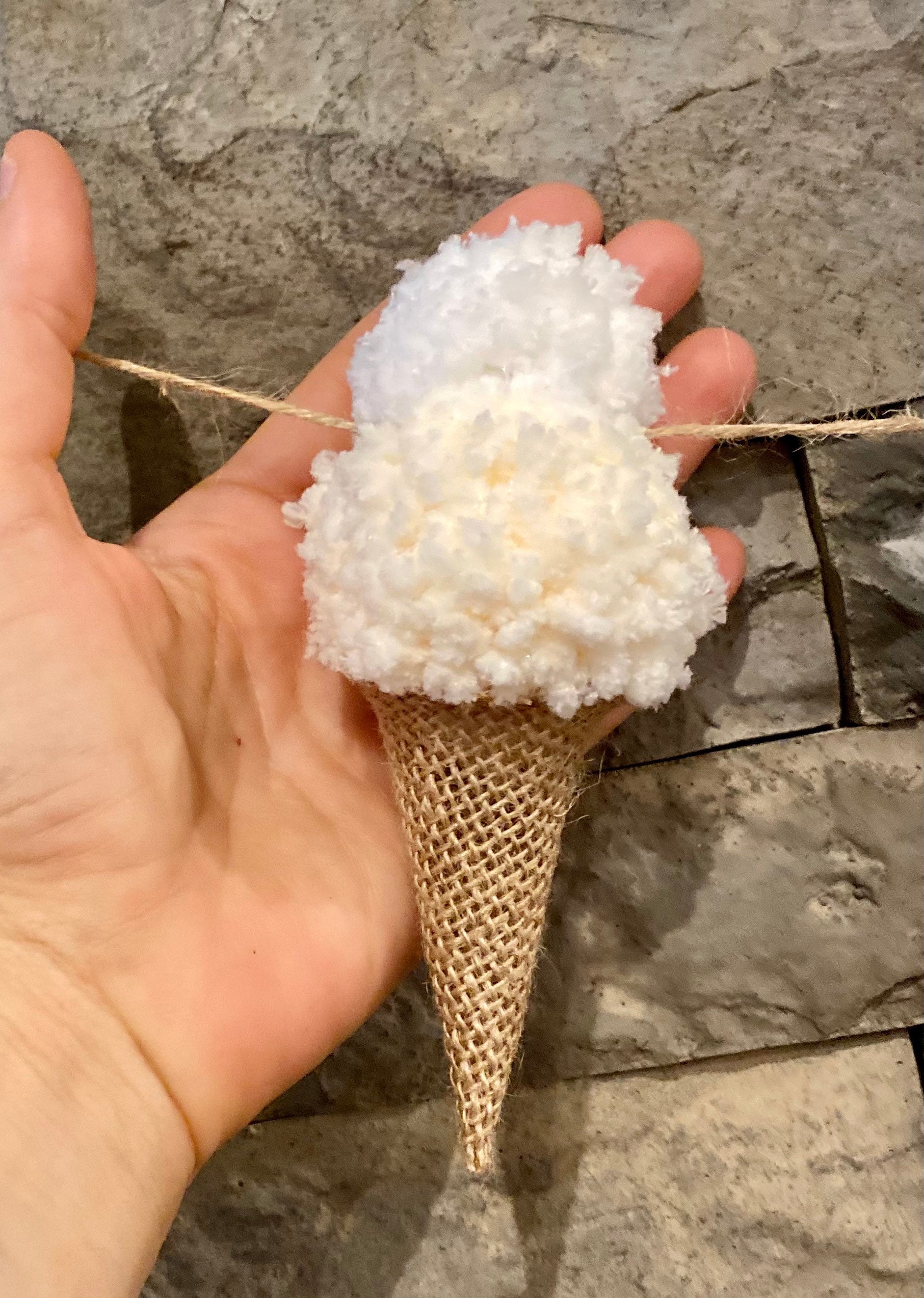 Ice Cream Garland Ice Cream Cone Garland Ice Cream Party - Etsy