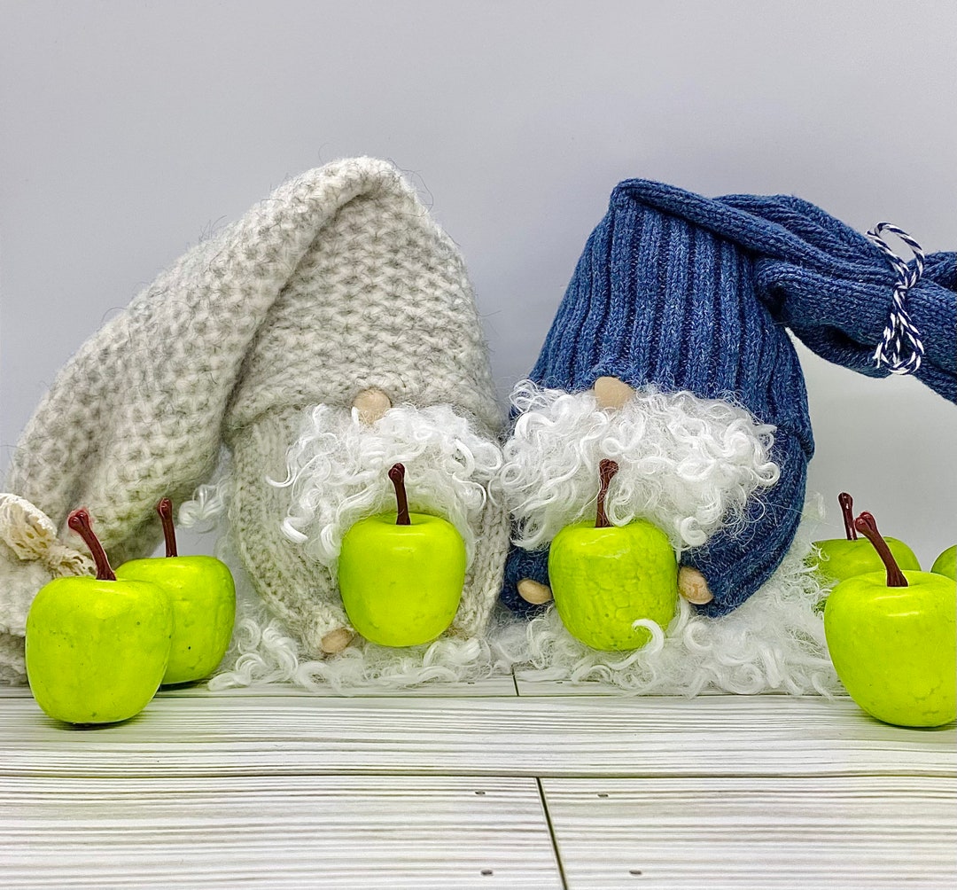 Apple Gnome, Green Apple Gnome, Fall Gnome, Apple Decor, Apple Tiered ...