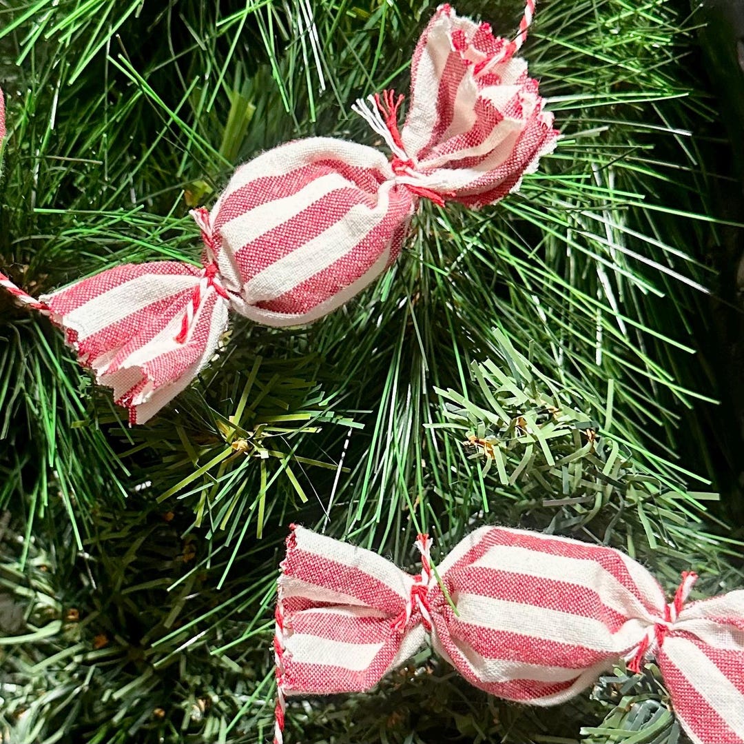 Christmas Candy Garland, Christmas Mint Garland, Vintage Christmas ...