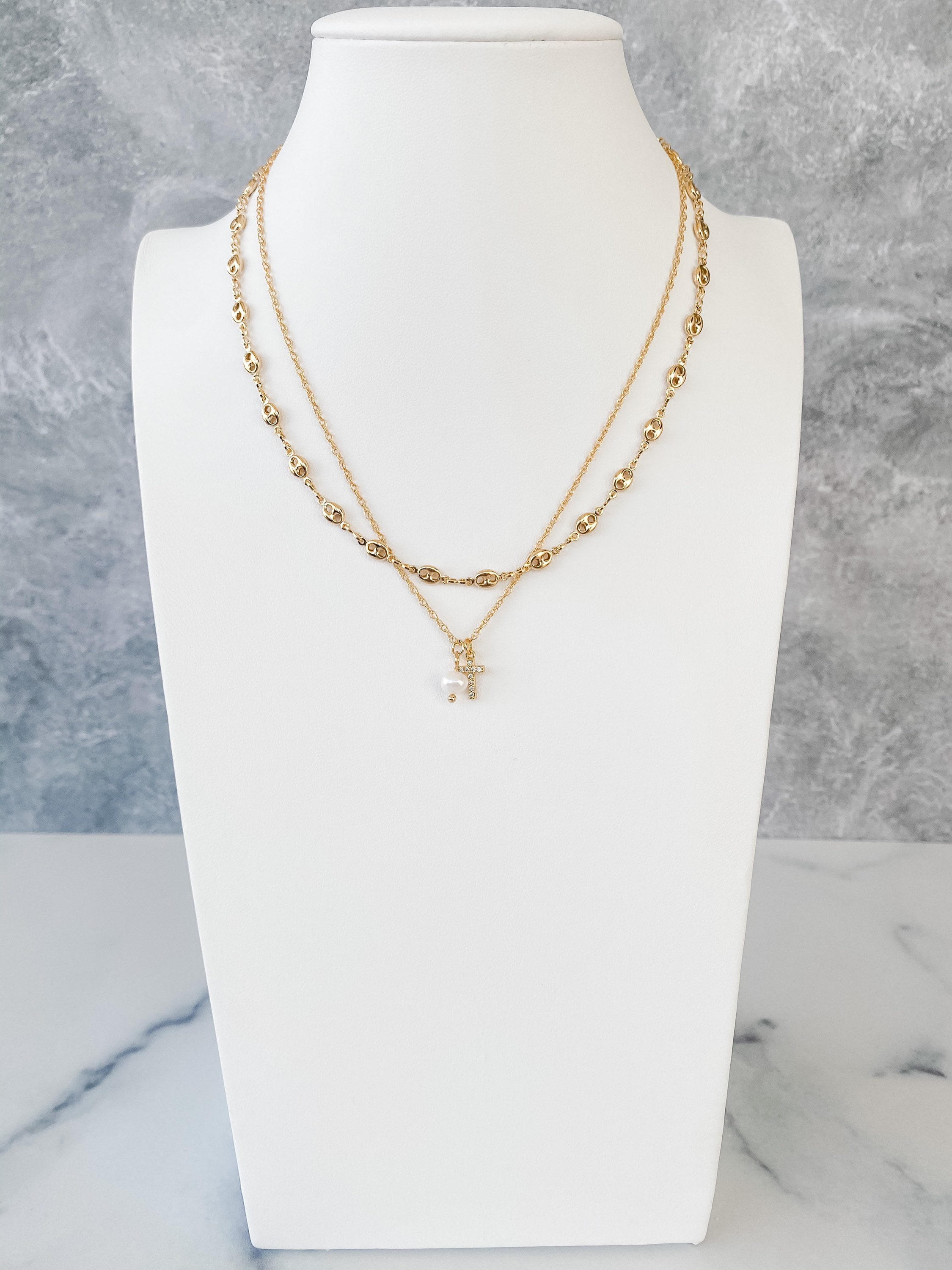 Mariner Chain Necklace Puffy Mariner Chain 18k Gold Filled | Etsy