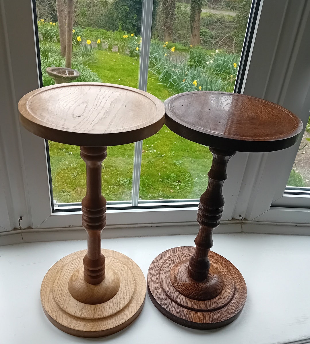 Small Oak Side Table / Lamp Table - Etsy UK