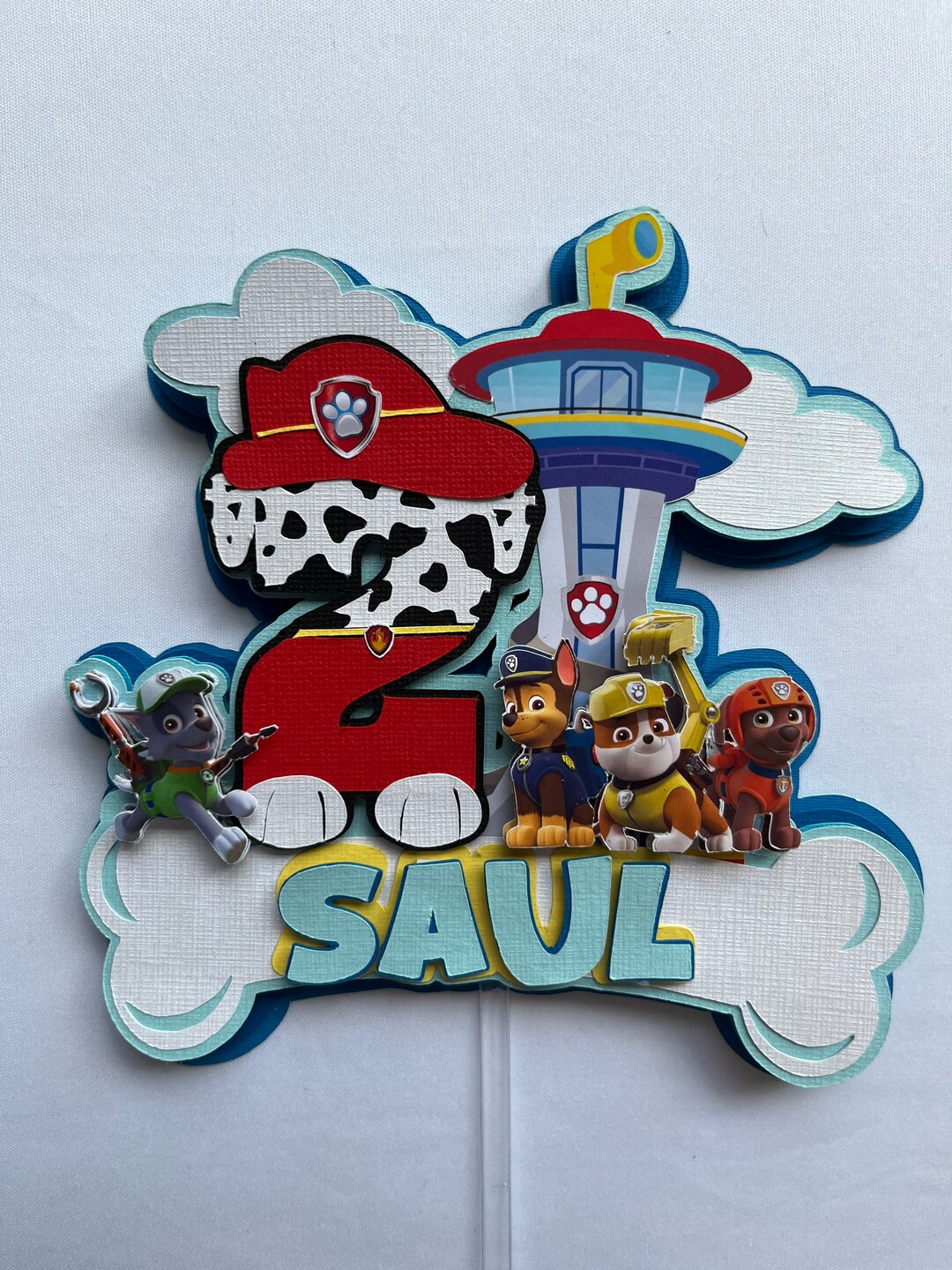 Cake Topper//pawpatrol// Cachorros//topeparatortas// - Etsy
