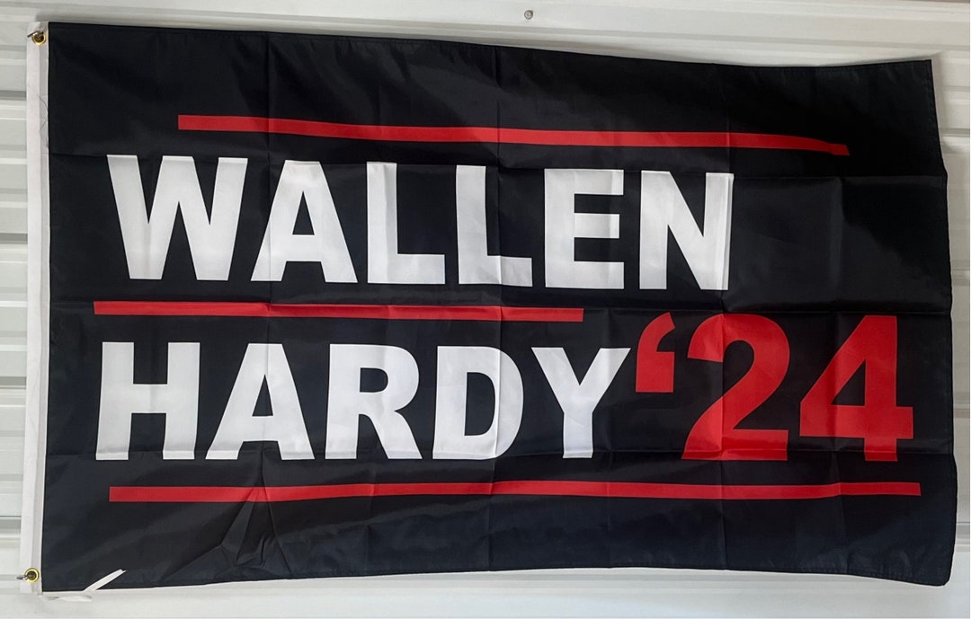 Wallen Hardy Flag FREE SHIPPING 2024 B Country Music Combs America Beer ...
