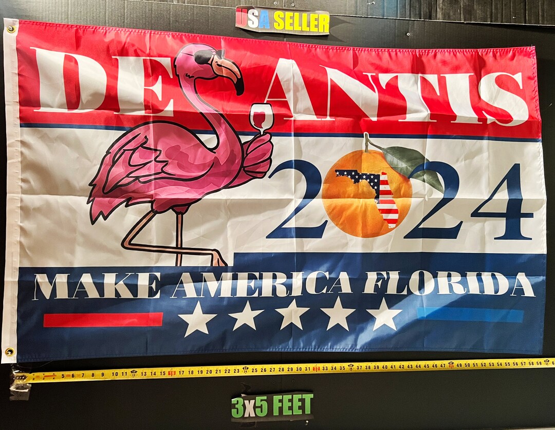 Ron Desantis Flag FREE SHIPPING Desantis Country Pink Flamingo - Etsy