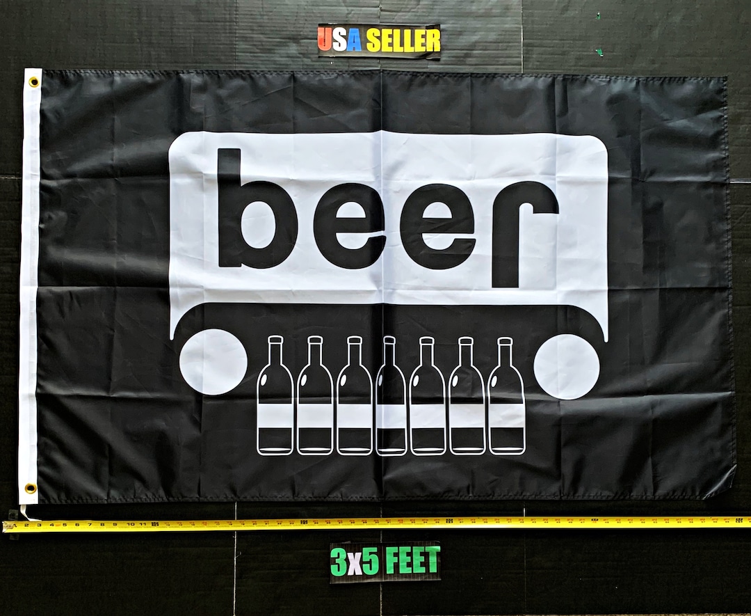 JEEP Flag FREE SHIPPING Beer Jeep Man Cave America Boobs Hot Moms Beer ...