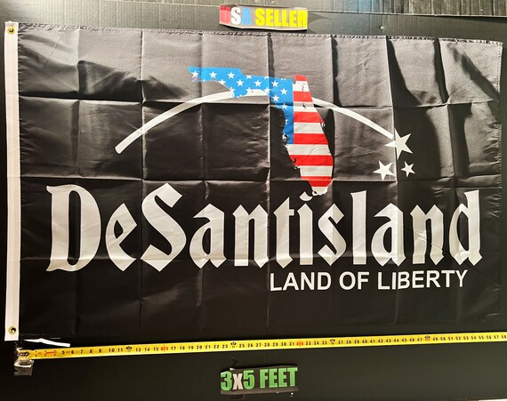 Ron Desantis Flag FREE SHIPPING Desantisland B Re-elect - Etsy
