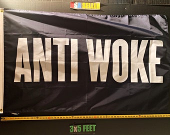 Anti Woke Flag - Etsy