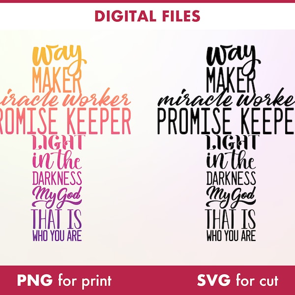 Way Maker Svg - Etsy